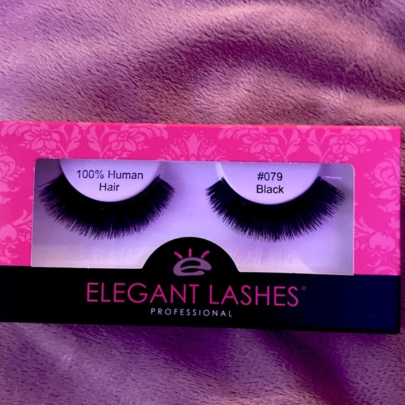 ELEGANT LASHES | Makeup | 0 Black Human Hair False Lashes By The Brand ...